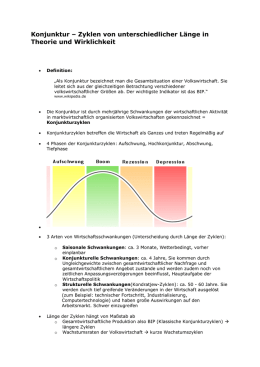 Konjunktur - Wirtschaft und Schule