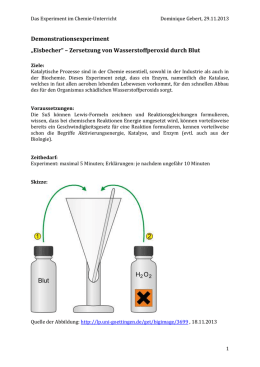 V3 – Enzymatische Katalyse der Zersetzung von Wasserstoffper