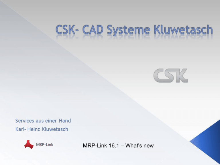 What s New In MRP