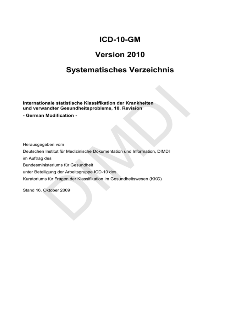 ICD 10 GM Version 2010