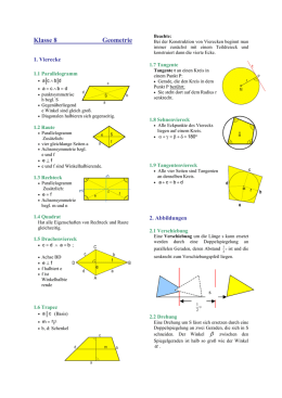 Dreiecke und Vierecke - Maria-Ward