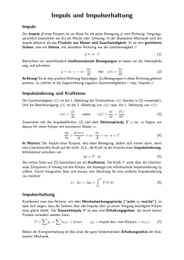 Aufgaben Impuls