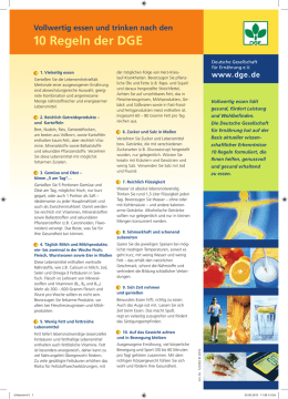Die 10 Regeln der DGE (PDF