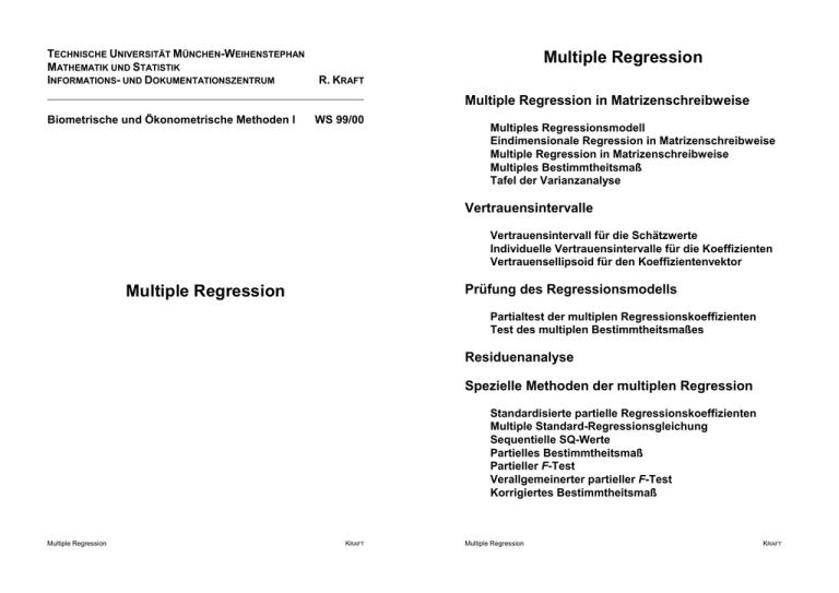 Multiple Regression Multiple Regression