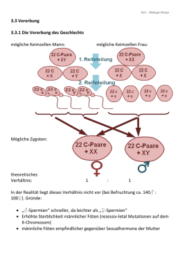 Kurzgefasste Vererbungslehre