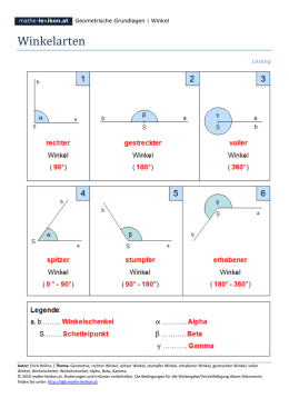Winkelarten - mathe