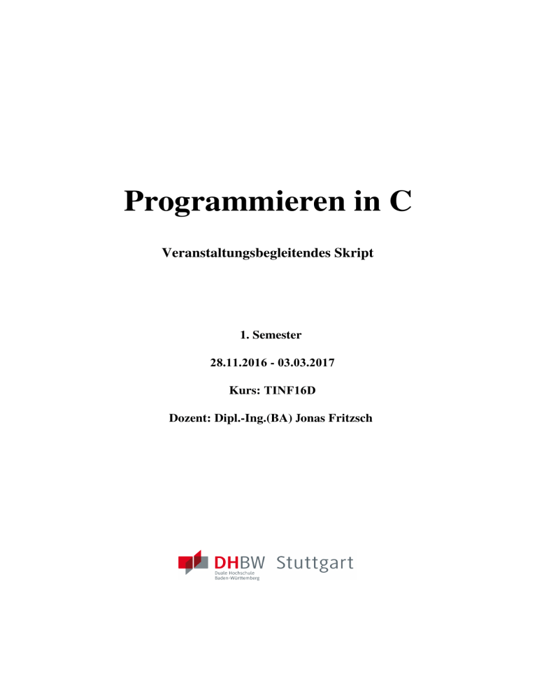 Programmieren In C