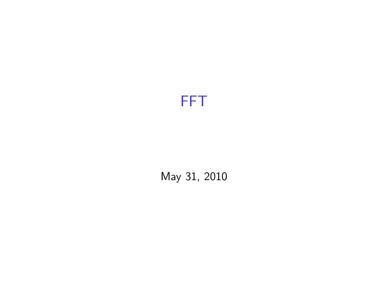 FFT FFT