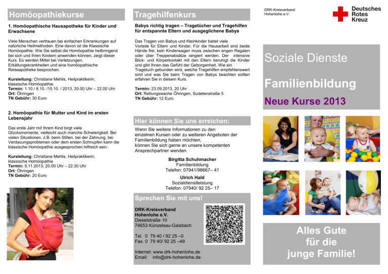 Soziale Dienste Familienbildung